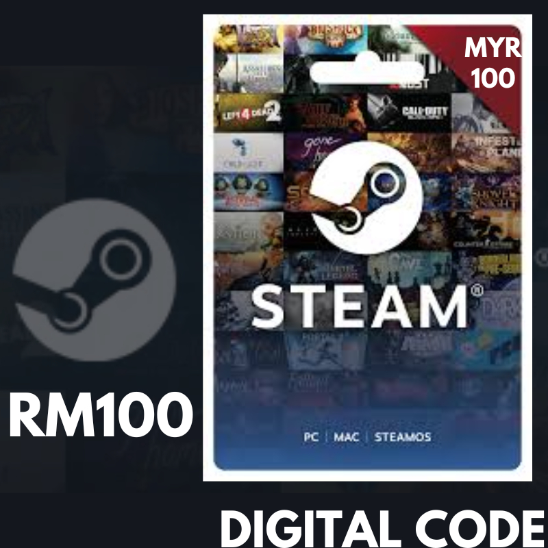 [24/7 Self Claim] Steam Wallet MYR RM50 RM80 RM100 Digital Prepaid Code | Shopee Malaysia