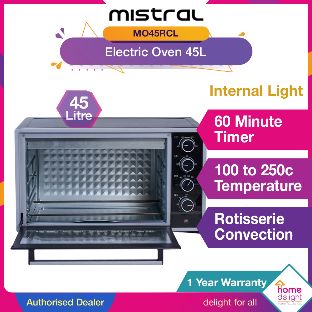 Mistral Electric Oven 23L 45L 52L 100L [ MO23 MO45RCL MO52RCL MO100RCL ...