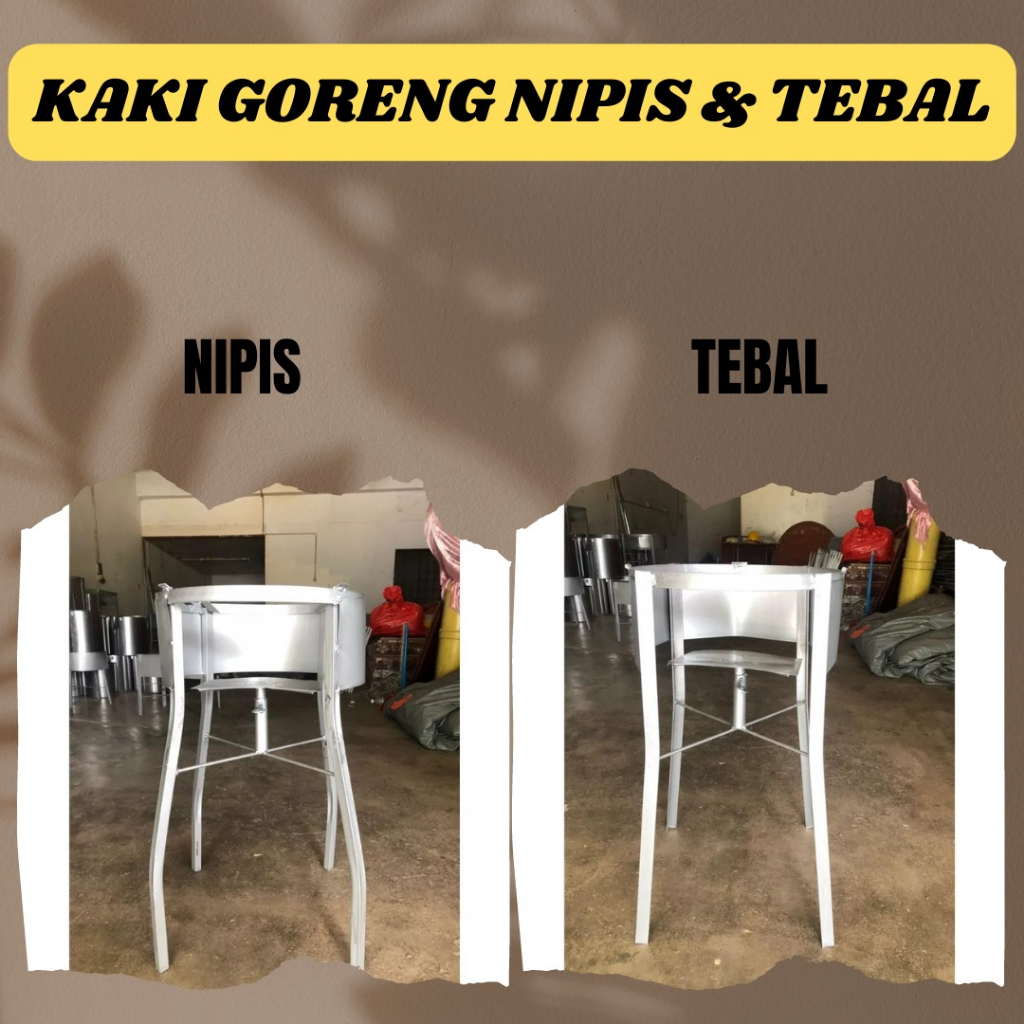KAKI GORENG NIPIS DAN TEBAL | Shopee Malaysia