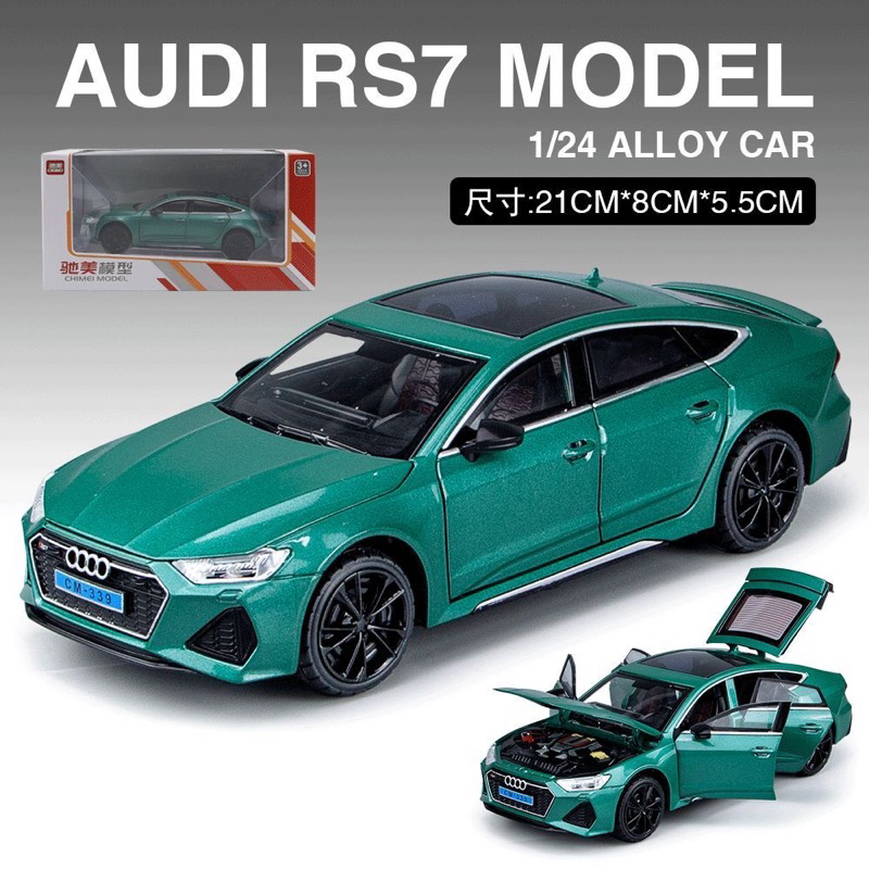 AUDI RS7 Model Kereta 1:24 Scale Alloy Diecast Model Car for Kids Toys ...