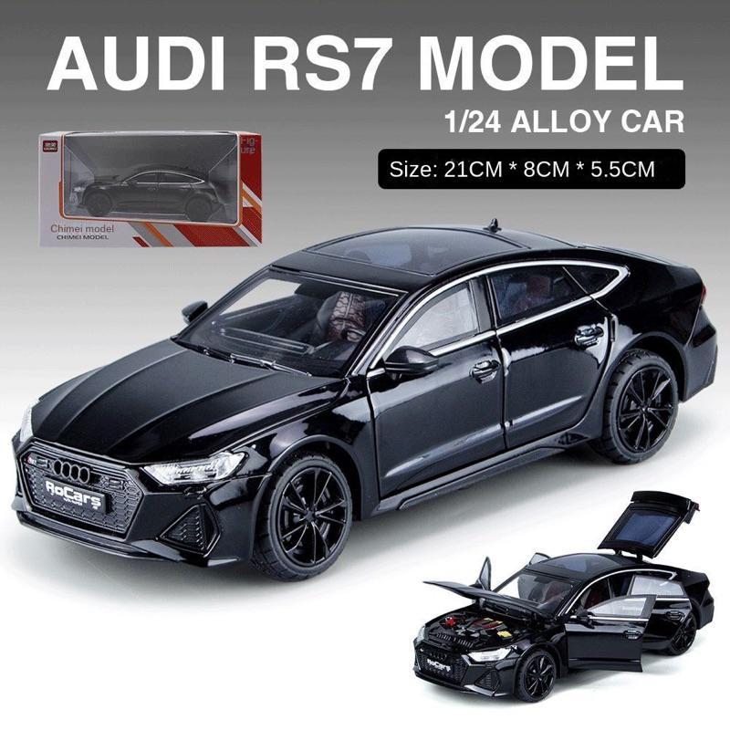 AUDI RS7 Model Kereta 1:24 Scale Alloy Diecast Model Car for Kids Toys ...