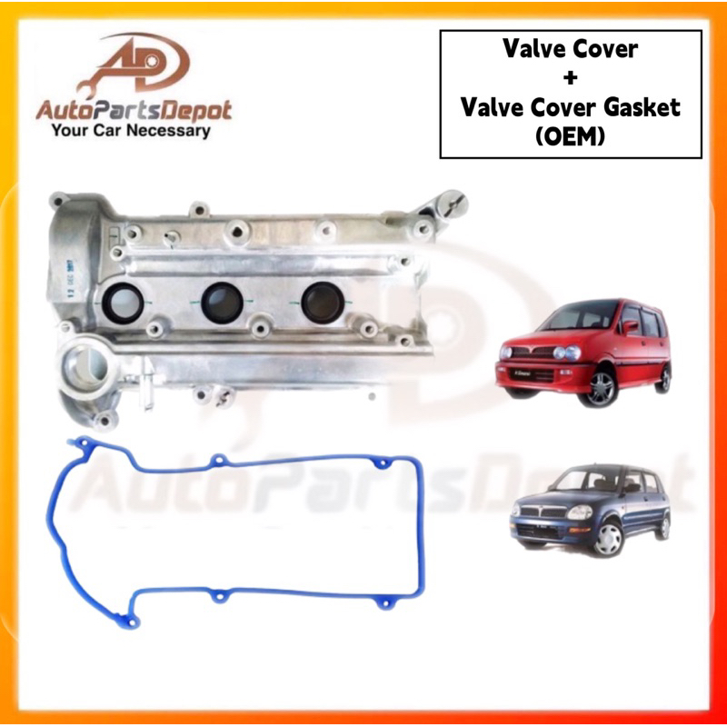 VALVE COVER / VALVER ROCKER COVER + VALVE COVER GASKET SILICON- PERODUA ...