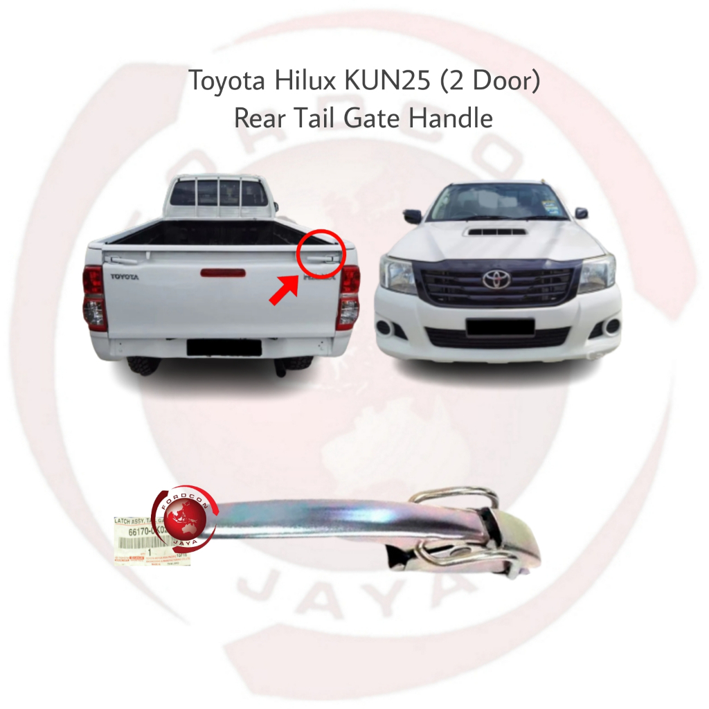 Toyota Hilux GUN125 2Door Tail Gate Side Handle GUN125 2DR 66170-KK010 ...