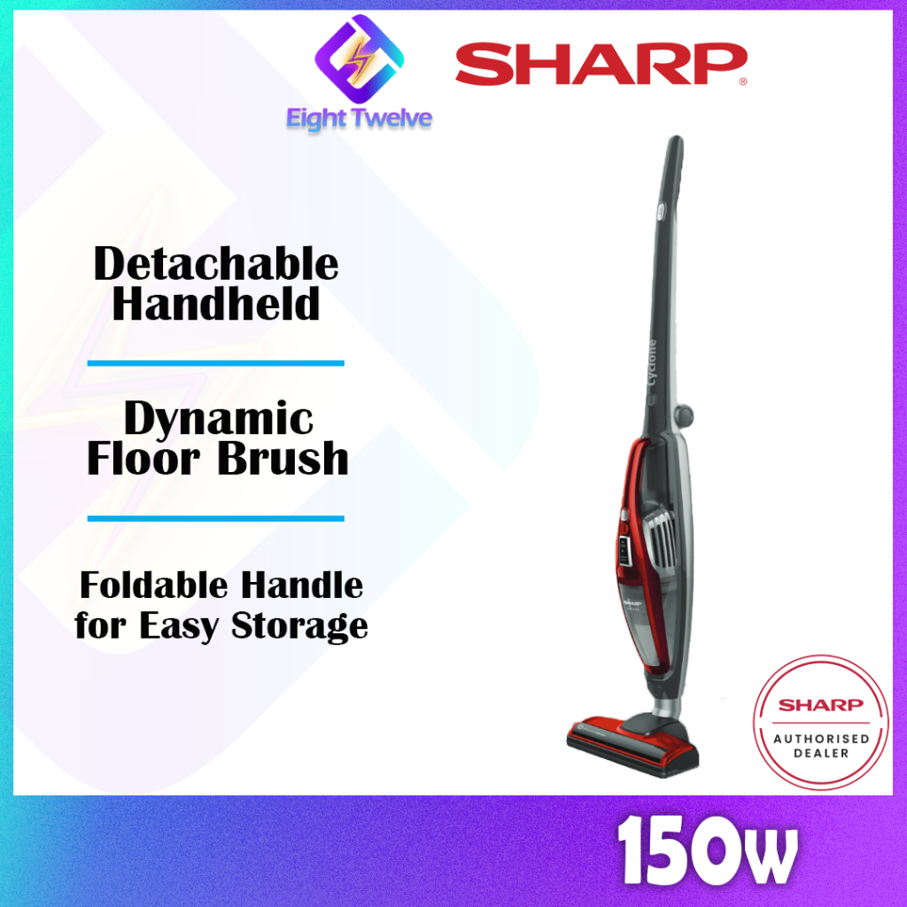 SHARP 150W Cordless Upright Vacuum Cleaner | Detachable Handheld ...