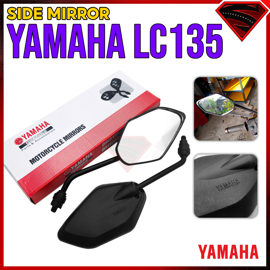 SIDE MIRROR YAMAHA LC135 NEW / SRL115 FI / Y15 V1 V2 / NVX 155 / EGO S ORIGINAL YAMAHA [ SRL 115 ...