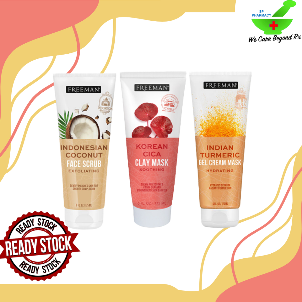Freeman Indian Turmeric Mask | Korean Cica Clay Mask | Indonesian ...