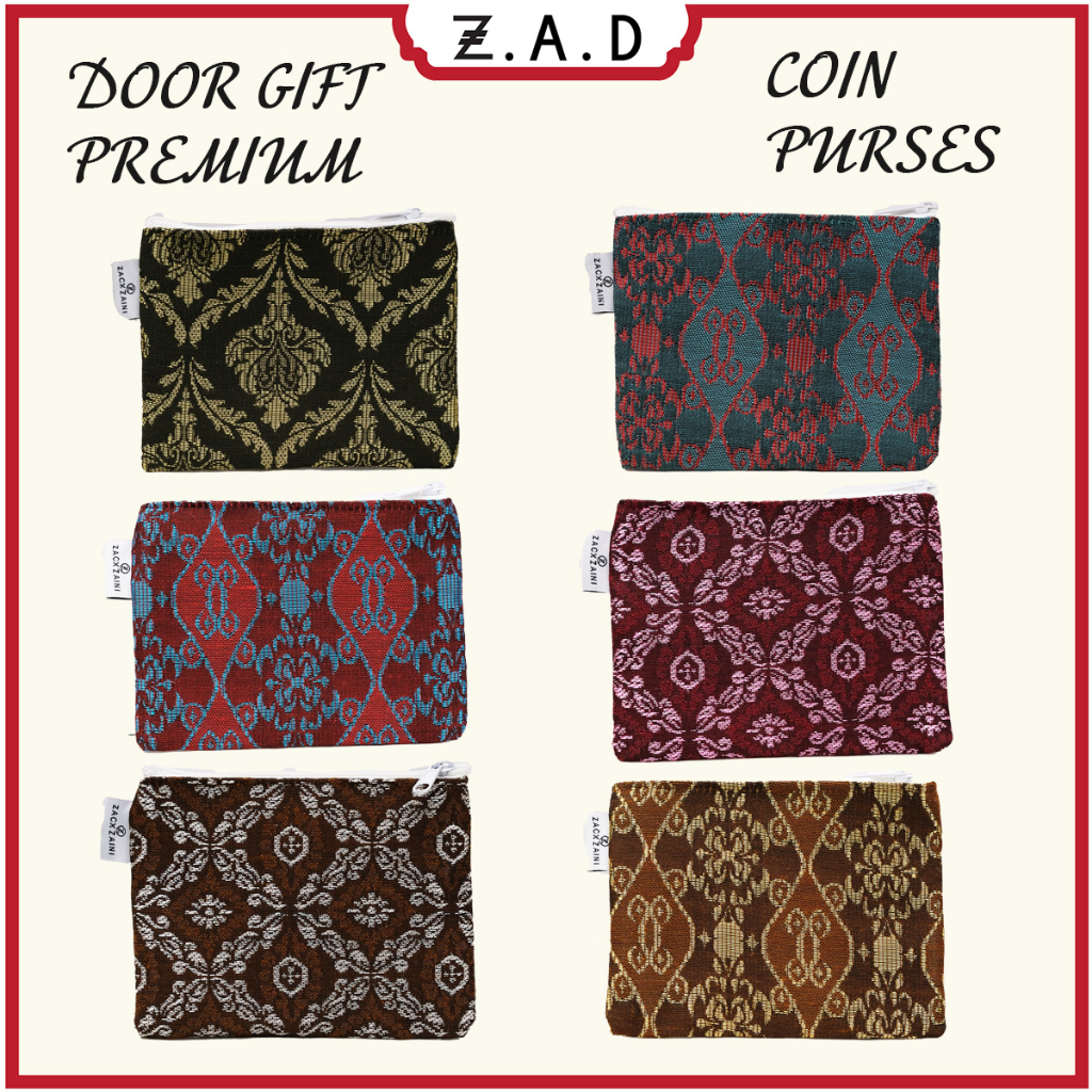 Coin Bag Songket Door Gift Premium Souvenir Cenderahati Songket Series ...