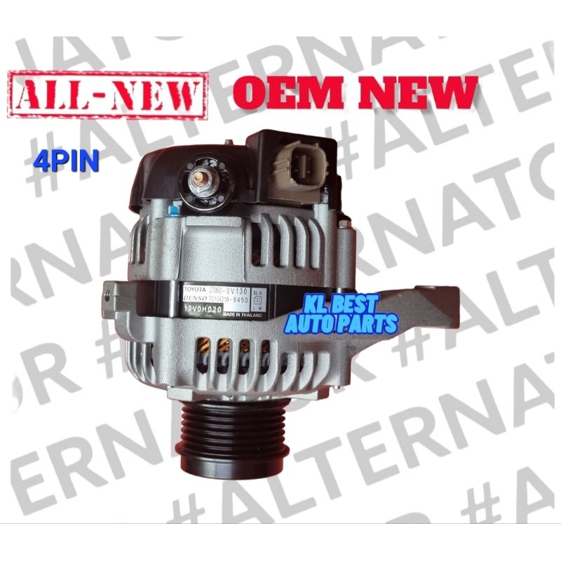 OEM NEW TOYOTA CAMRY ACV50 ACV51 ASV50 ASV51 2.5 4PIN / 1PIN ALTERNATOR ...