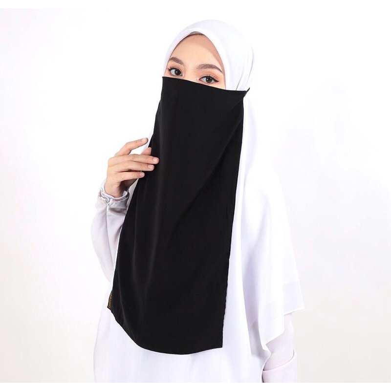 purdah 2layer dan 1 layer kain heavy chiffon | Shopee Malaysia