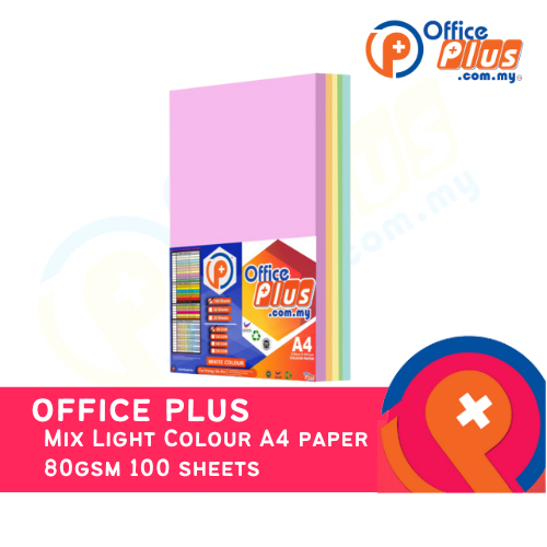 OP Mix Light Colour A4 Paper 80gsm 100 Sheets | Shopee Malaysia