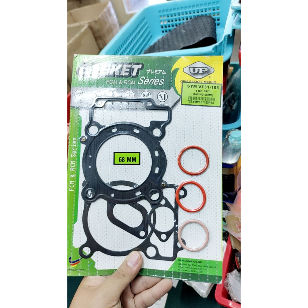 SYM VF3i VF3 185 Std 65mm 66mm 68mm 68 65 66 mm Engine Gasket Top Set Head Block Gasket | Shopee ...