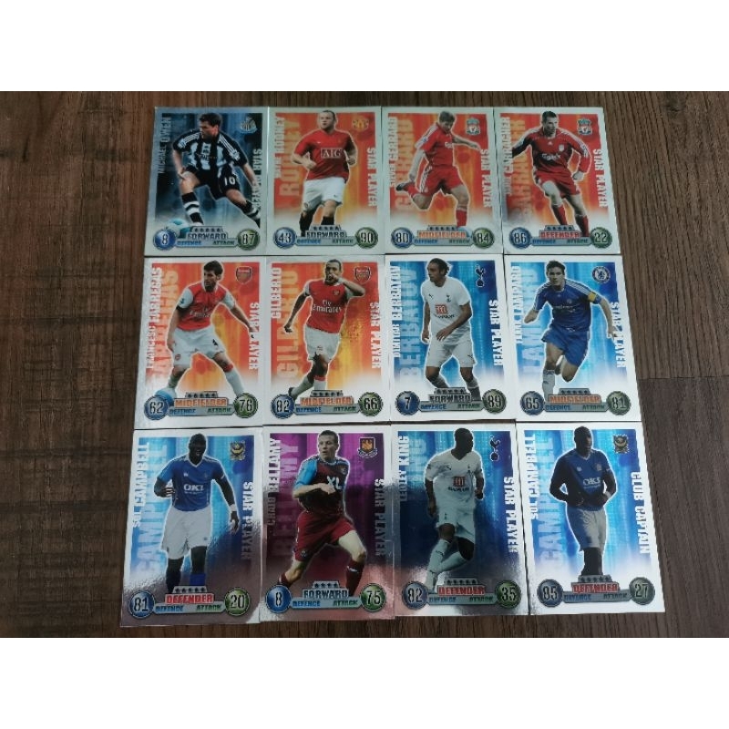 Topps Match Attax 2007/08 - Star Player Cards (Rooney, Gerrard, Owen ...