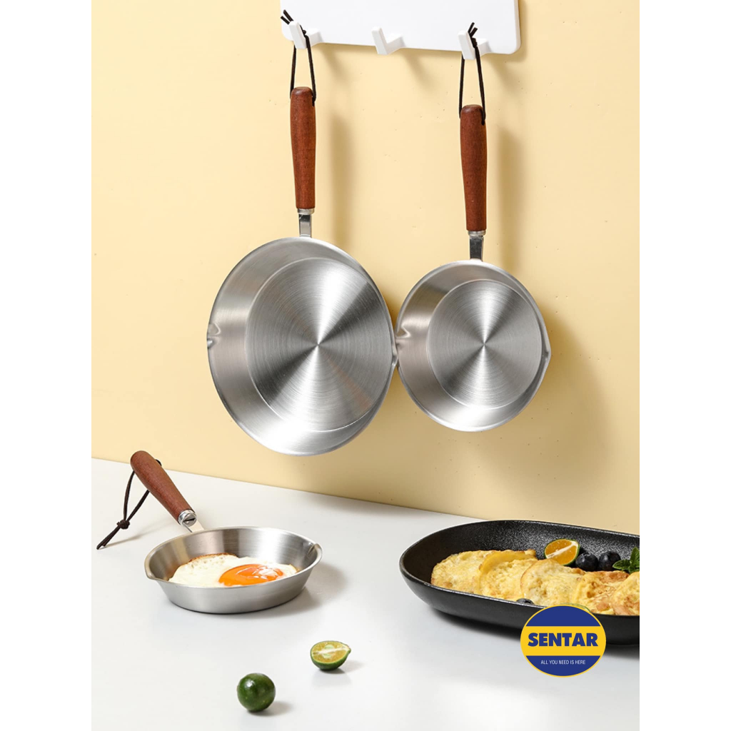 100% Ready Stock Japan KM Frying Pan Household Food Grade Mini 304 ...