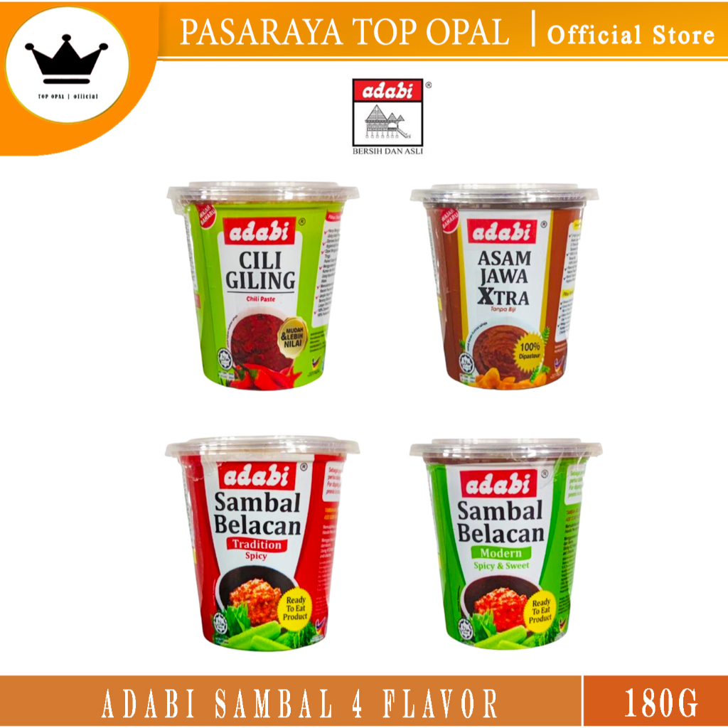 Adabi Cili Giling / Asam Jawa Xtra / Sambal Belacan Tradisi / Sambal ...