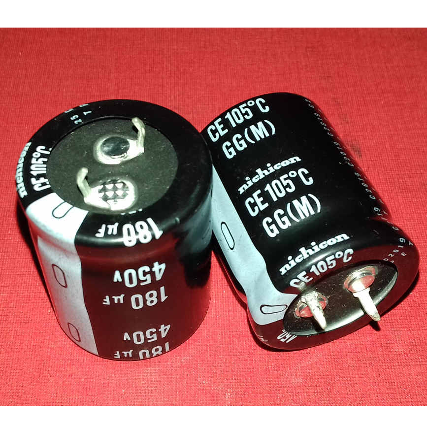 180uf 400v 450v nichicon aluminum electrolytic capacitor 25x30mm ...