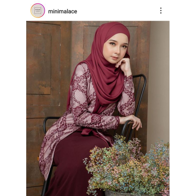 minimalace kebaya Ayu | Shopee Malaysia