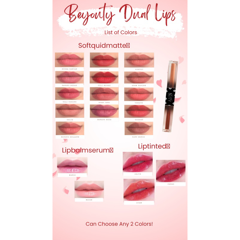 BEYOUTY DUAL LIPS (1-50 Color's Set) | Shopee Malaysia