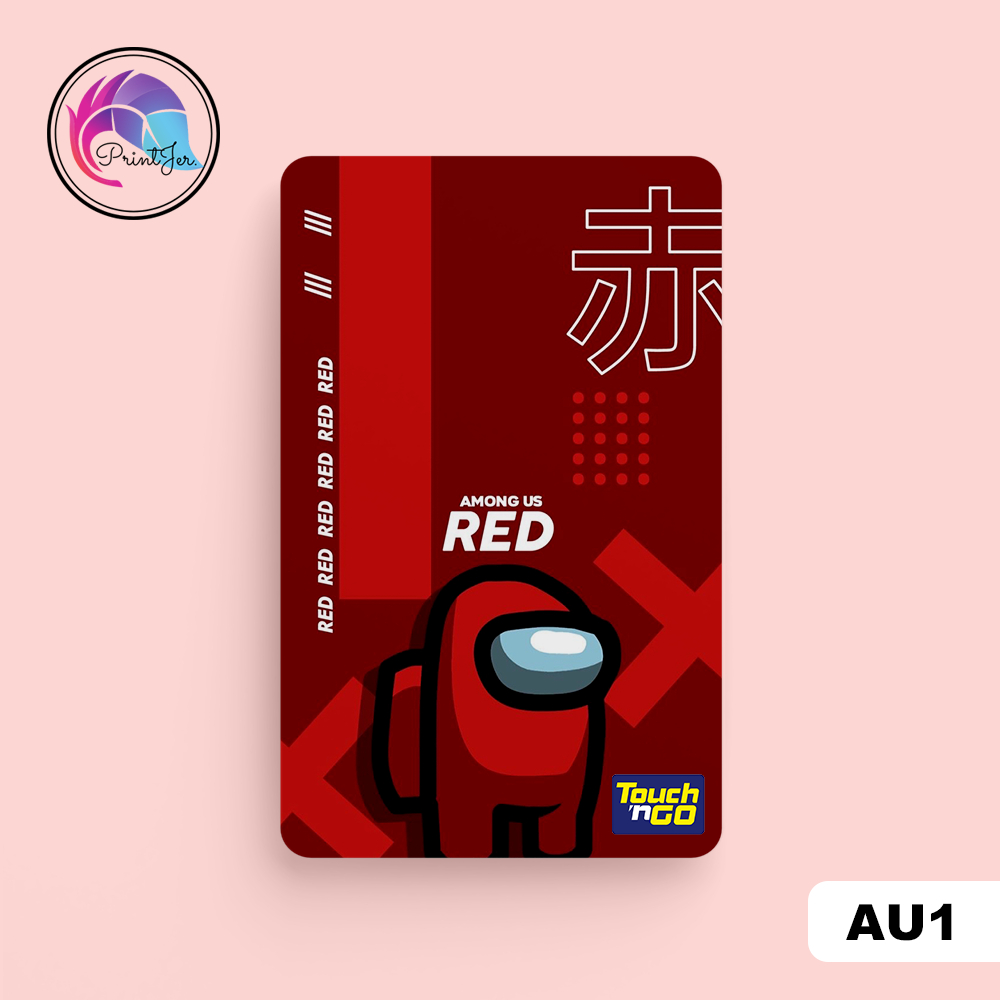 AMONG US - Touch n Go Card Sticker Cover (Waterproof, High Quality ...