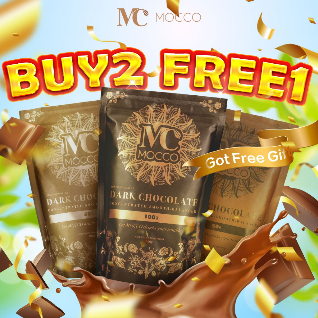 [MOCCO DARK CHOCOLATE] Bundle Promotion-Buy 2 FREE 1 (HALAL) Minuman ...