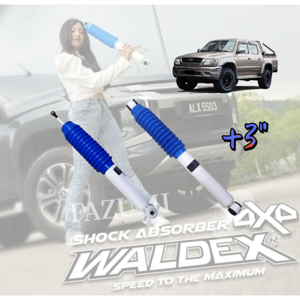 Toyota Hilux SR 4X4 LN166/ KDN165/ KDN190 WALDEX Heavy-duty Lift Up 3 ...