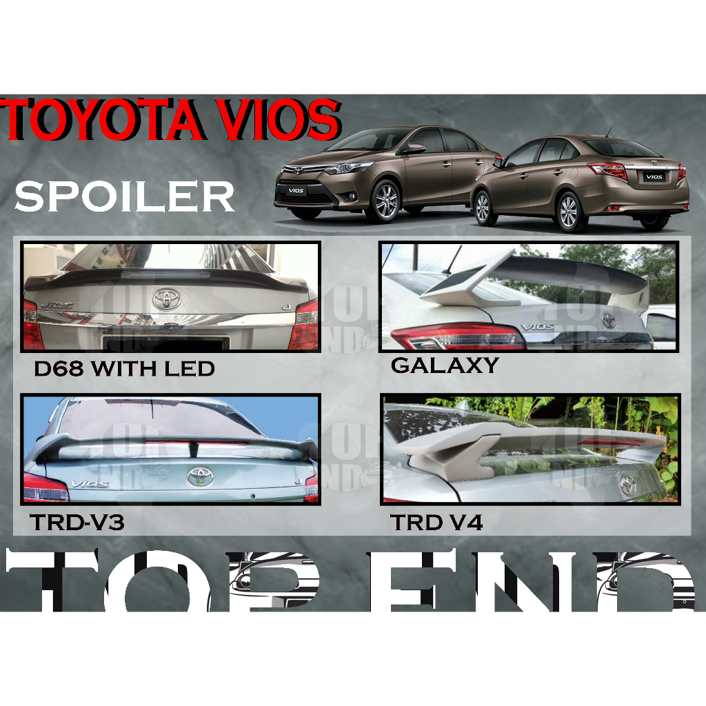 TOYOTA VIOS NCP151 2013-2018 DRIVE 68 GALAXY TRD V3 TRD V4 TRD TSTV ...