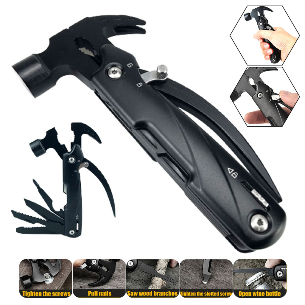 Multifunctional Hammer Stainless Steel Tool Multi-purpose Folding Tool ...