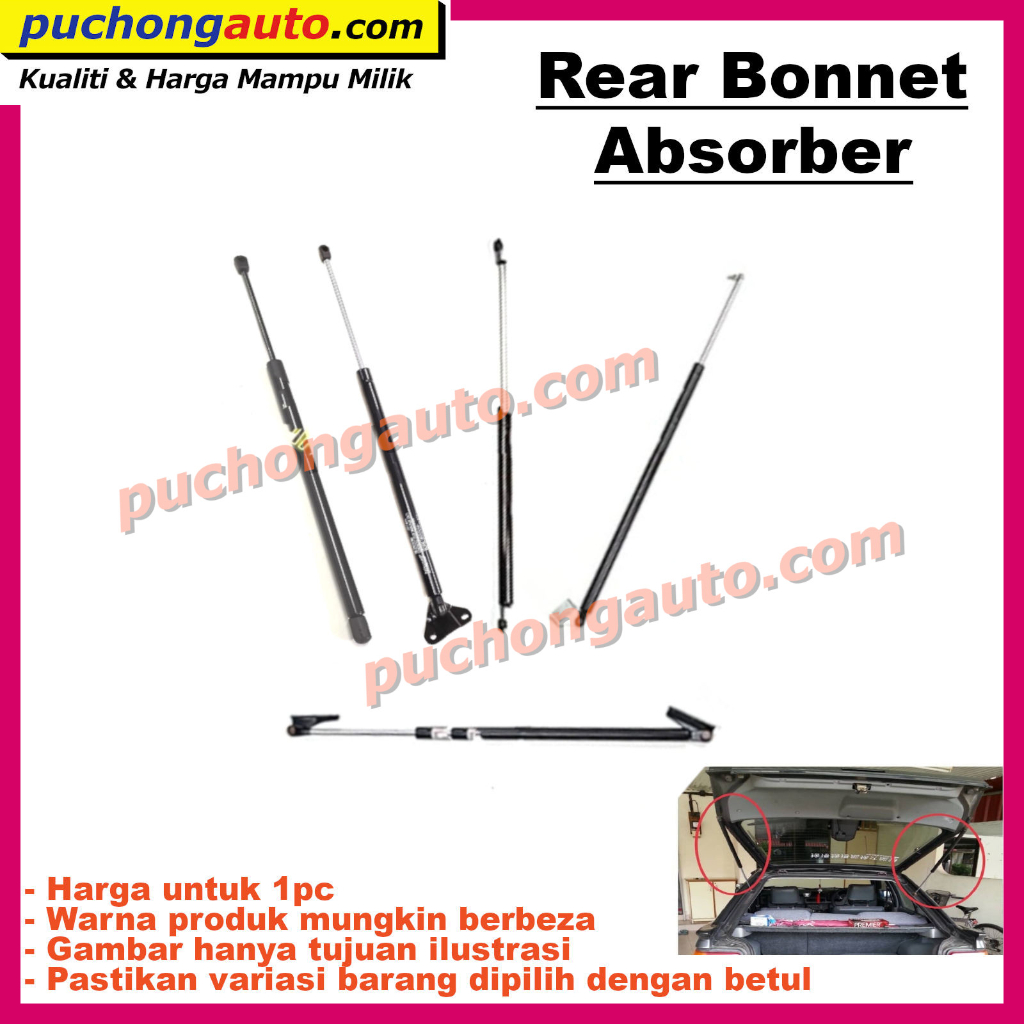 Rear Absorber Bonnet Damper For Honda BRV CRV S10 HRV 15 Jazz 02 ...