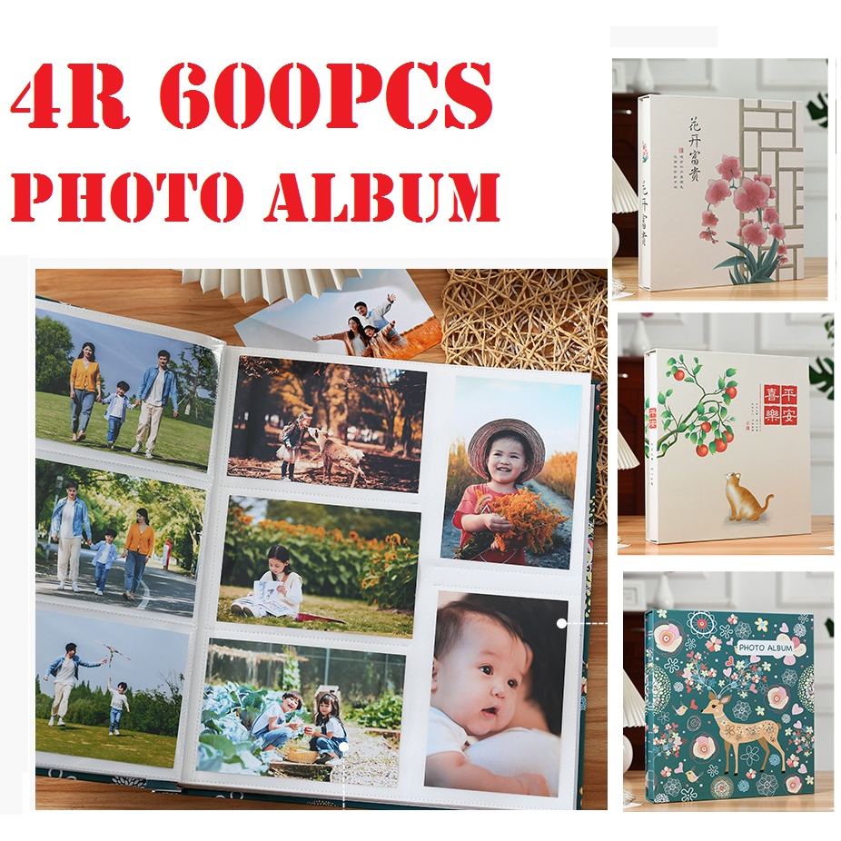 4R Photo Album 600pcs + Box Album Gambar 4R Baby Album Souvenir Album ...