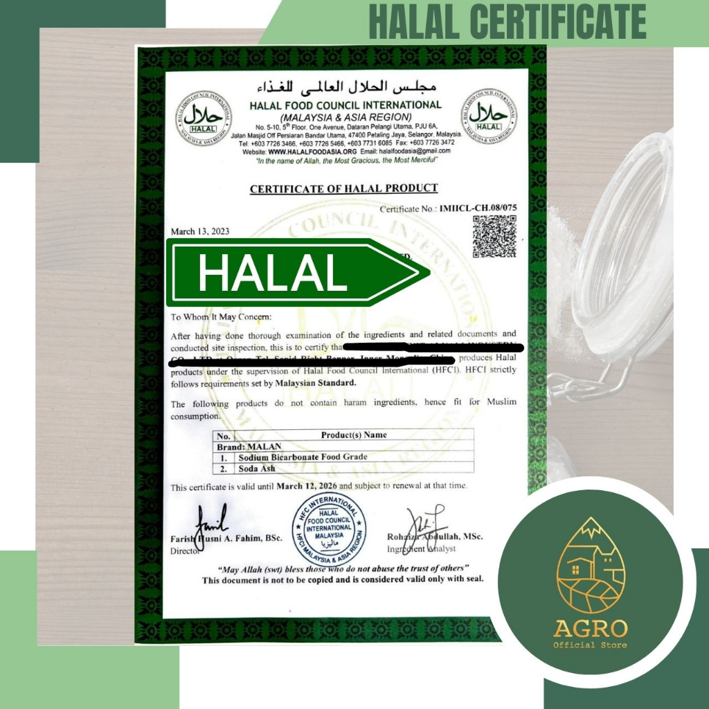 (100% HALAL) MALAN Baking Soda Sodium Bicarbonate Food Grade 小苏打 苏打粉 ...