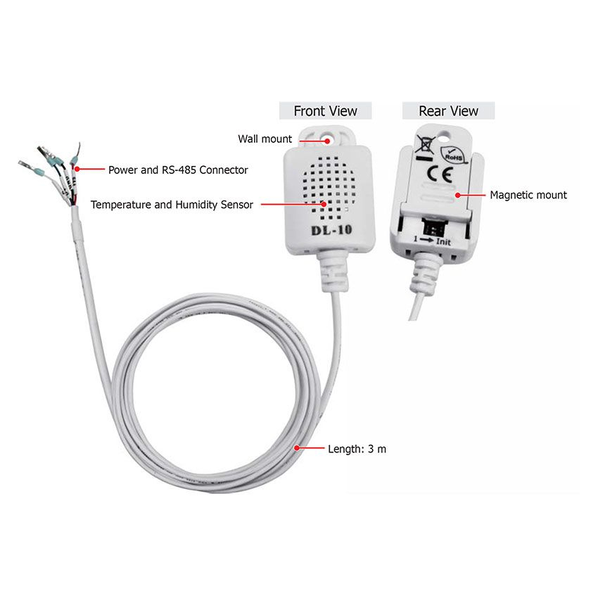 DL-10 Remote Temperature/Humidity/Dew Point Sensing Module (RS-485) ICP DAS | Shopee Malaysia