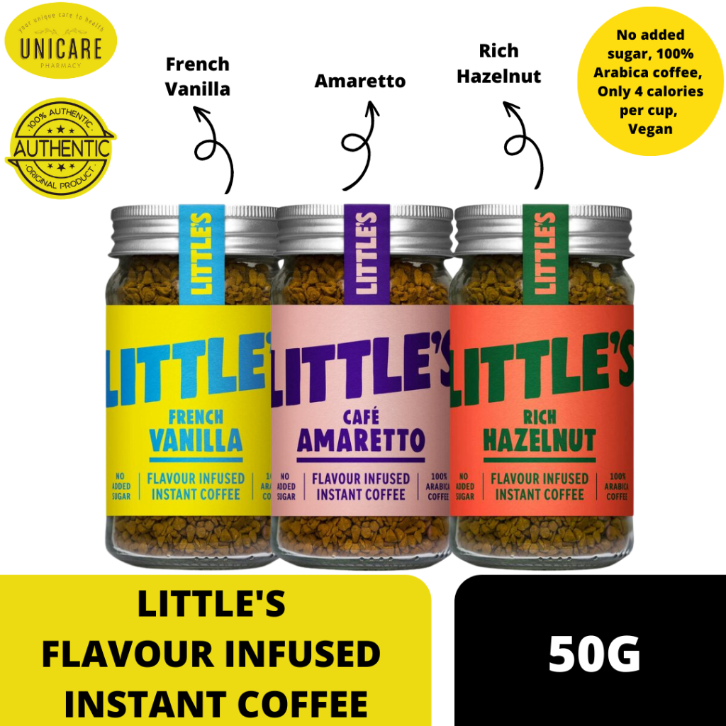 LITTLE'S FRENCH FLAVOUR INFUSED INSTANT COFFEE 50G (FRENCH VANILLA ...