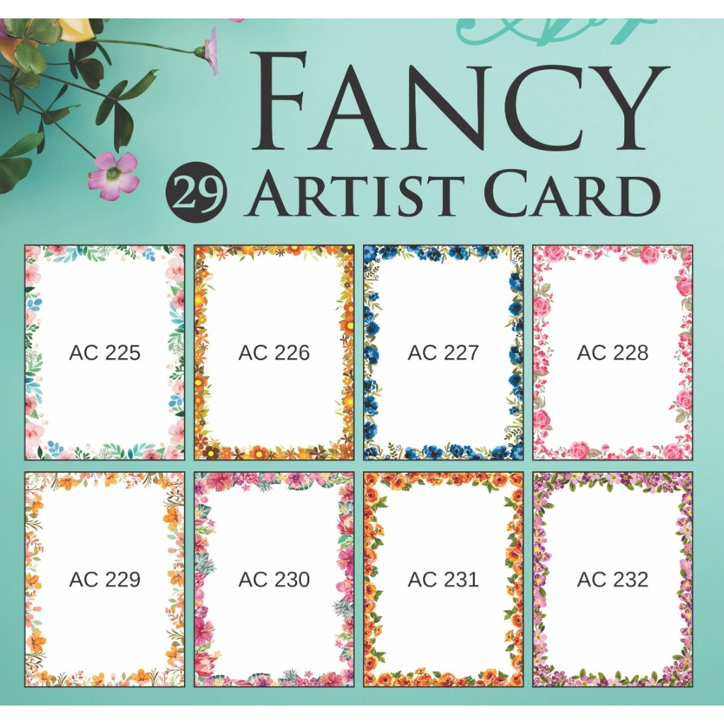 A4 Fancy Card / Kertas Folio/Project Paper 140gsm 10s FLORA Series ...