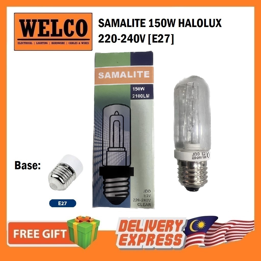 SAMALITE HALOLUX 150W E27 BULB [220-240V] Warm White | Shopee Malaysia