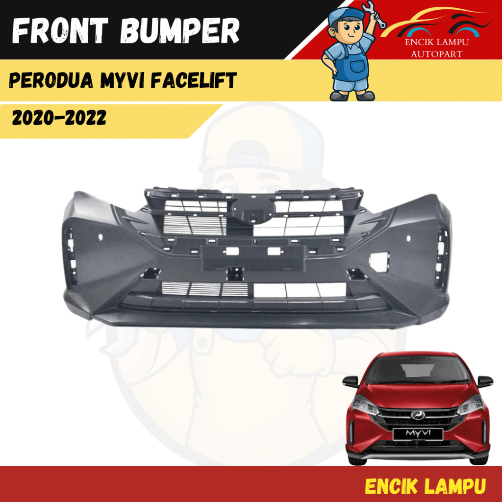 Perodua Myvi Facelift 1.3 2021-2022 Front Bumper Hadapan Original 100% ...