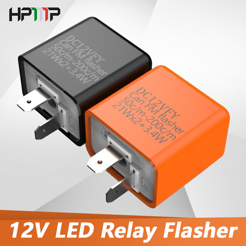 2 Pins LED Flasher Relay Motorcycle Adjustable Blinker Trun Light ...