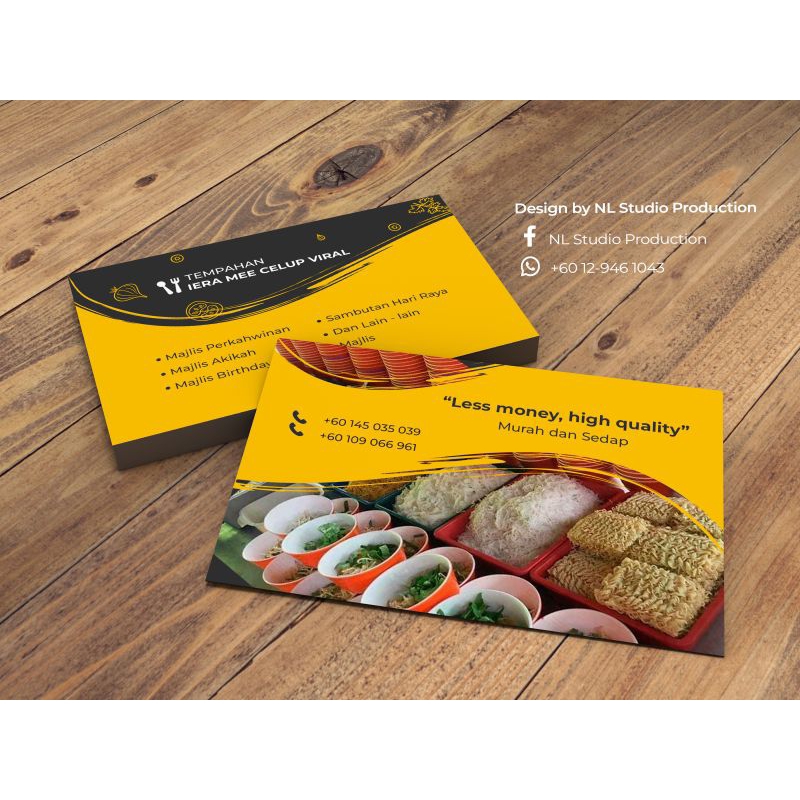 Business Card Murah Termurah Paling Murah ( Kad Perniagaan ) | Shopee ...