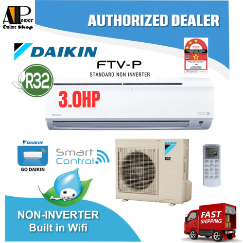 Daikin 3.0hp Non Inverter Air Conditioner FTV85PB & RC85BV1M ((WiFi ...