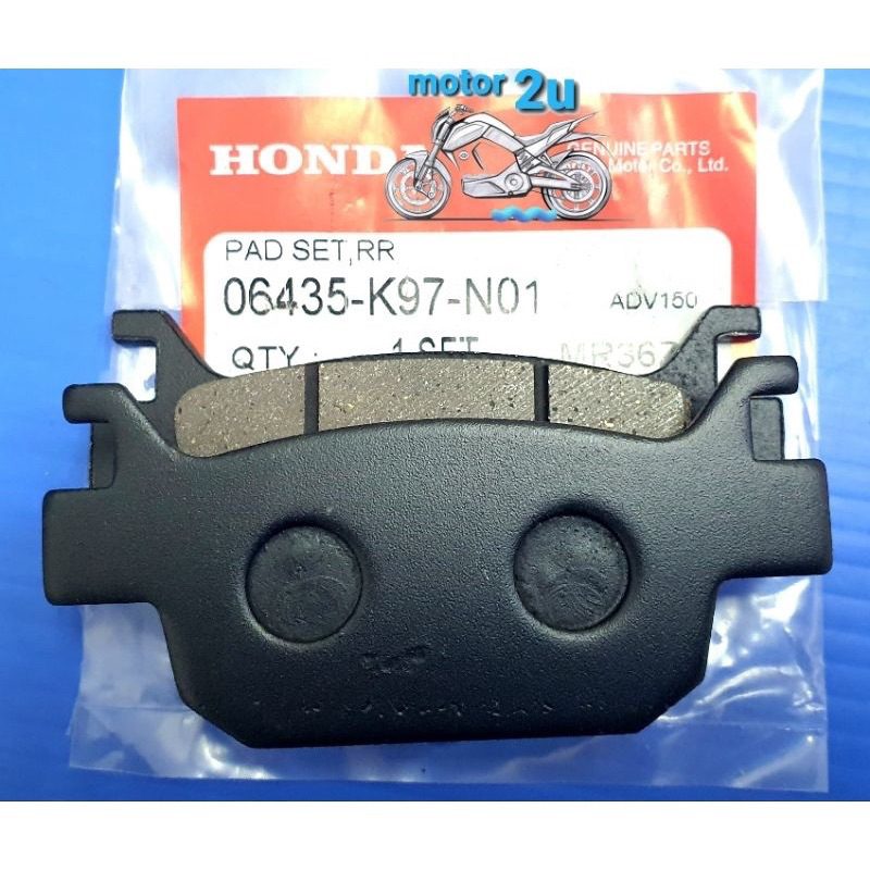 HONDA ADV150 BRAKE PAD REAR K97-N01 | Shopee Malaysia