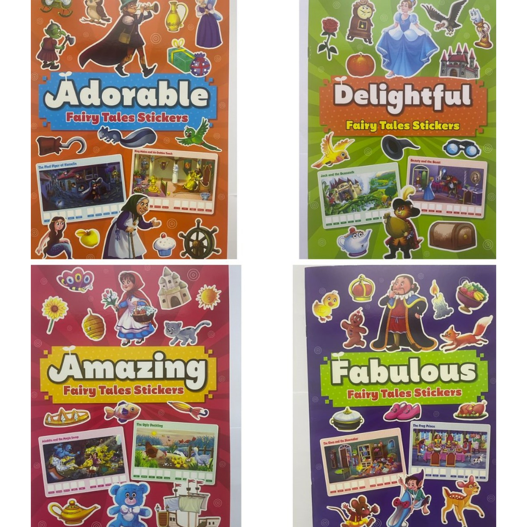 [PRASEKOLAH] Fairy Tales Sticker Book (Readystock) | Shopee Malaysia