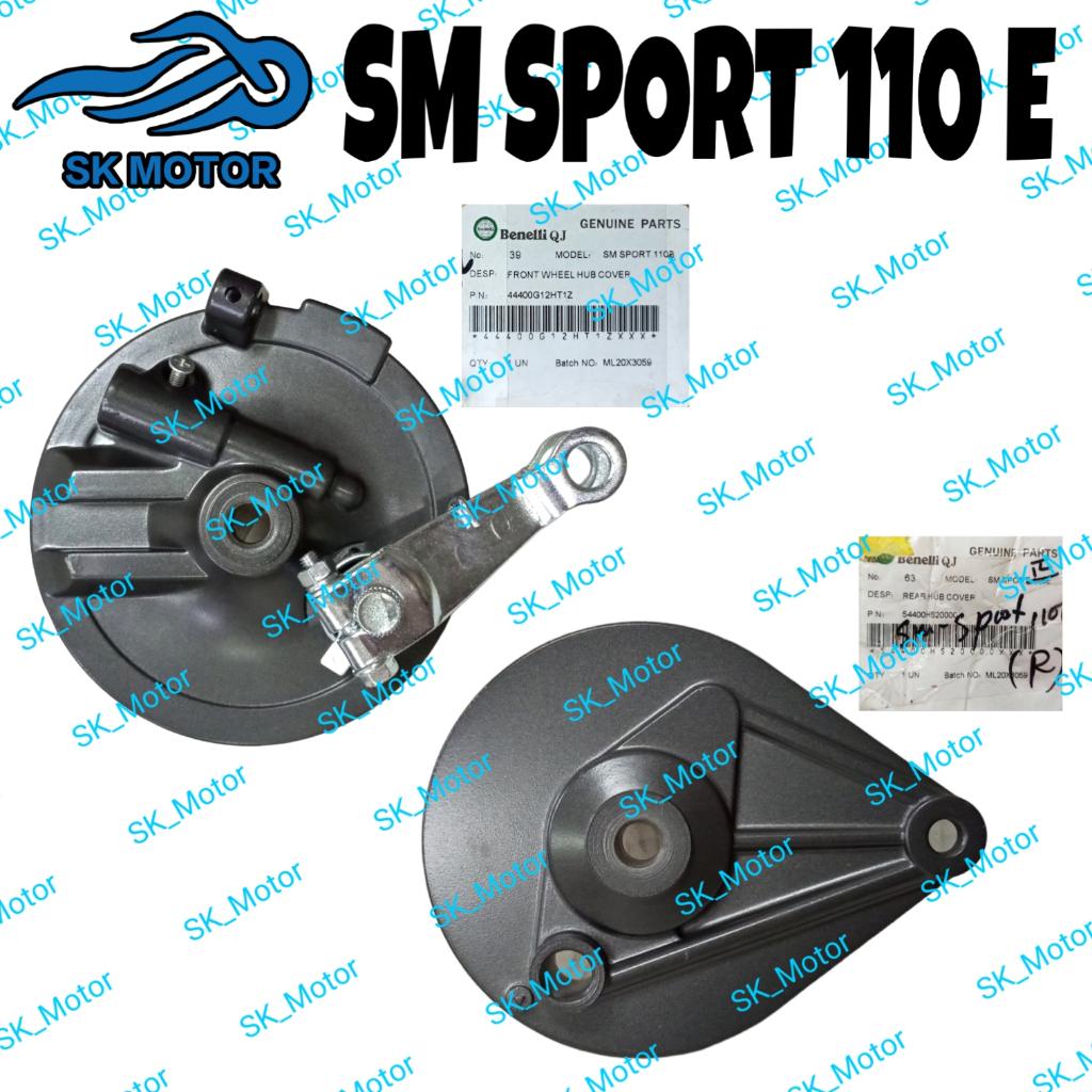 Benelli SM SPORT 110 E Original Front Wheel Hub Cover Rear Brake Hub ...