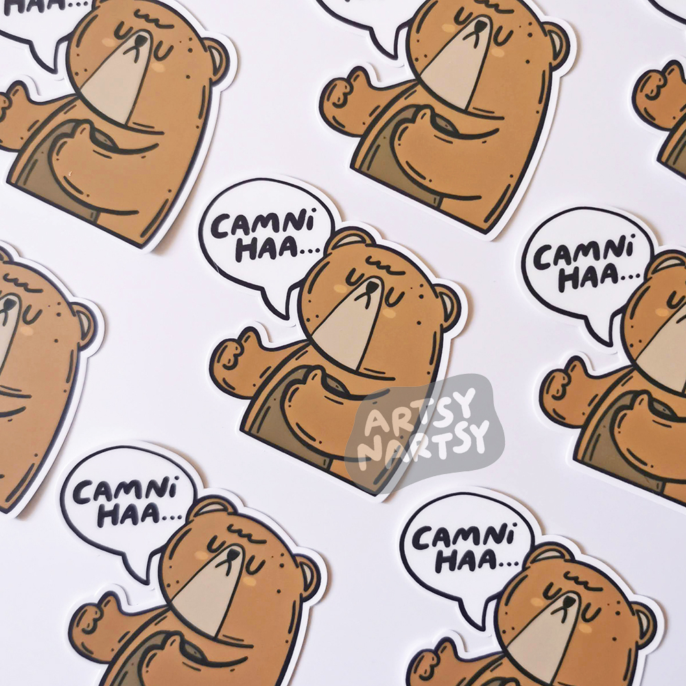 Waterproof/Vinyl Sticker Flake - Bear Good | Shopee Malaysia