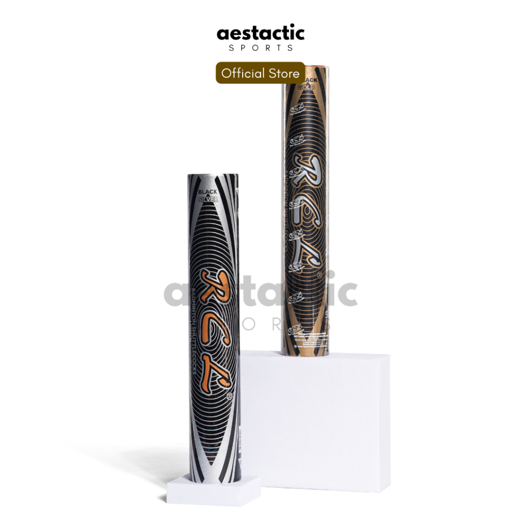 [100% ORIGINAL] RCL Shuttlecock Black Gold / Black Silver (1 dozen ...