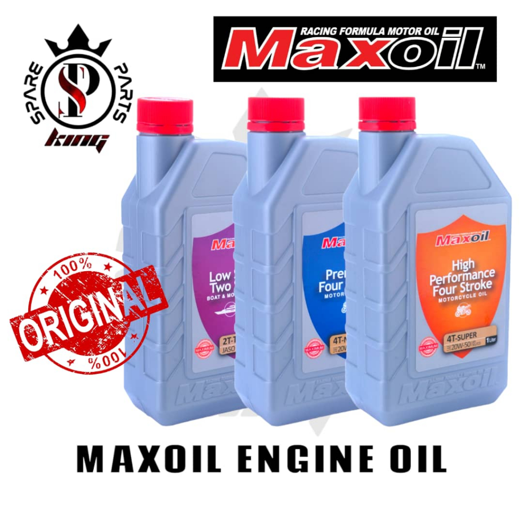 100% ORIGINAL MAXOIL ENGINE OIL MINYAK HITAM HIGH PERFORMANCE 4T 20W40 ...