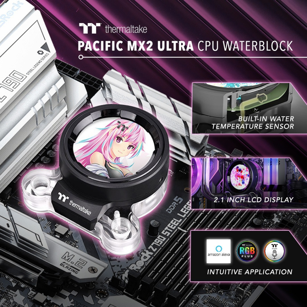# Thermaltake Pacific MX2 Ultra CPU Water Block With LCD Display # CL ...