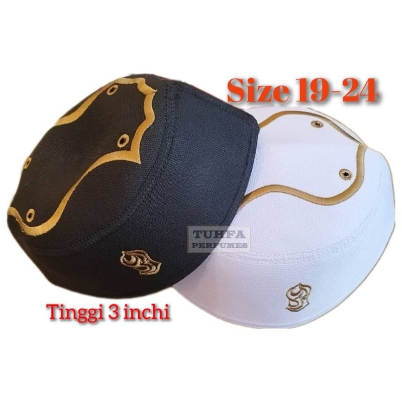 👑KOPIAH CAPAL VIRAL💥PUTIH DAN HITAM TEBAL🕌IMAM DAN TAHFIZ | Shopee Malaysia