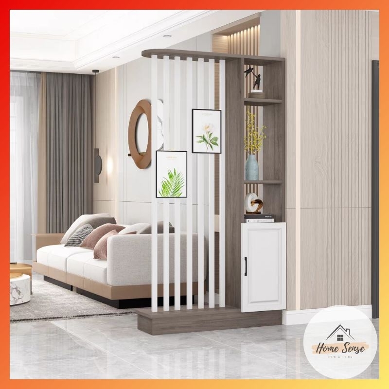 Partition Cabinet Divider Wall Display Rack Bookshelf Bar Living Room ...