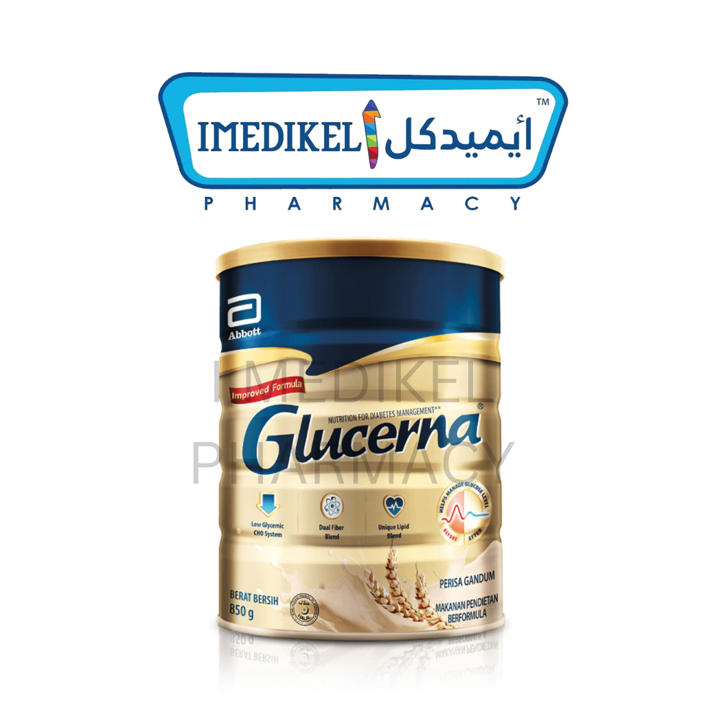 READY STOCK GLUCERNA WHEAT 850G (MENGAWAL PARAS GULA UNTUK DIABETES ...