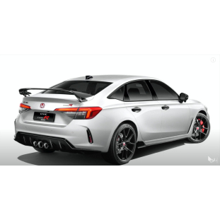 New Honda Civic FE 2022 2023 Convert Type R Front Bumper Rear Bumper Grille Exhaust Carbon ...