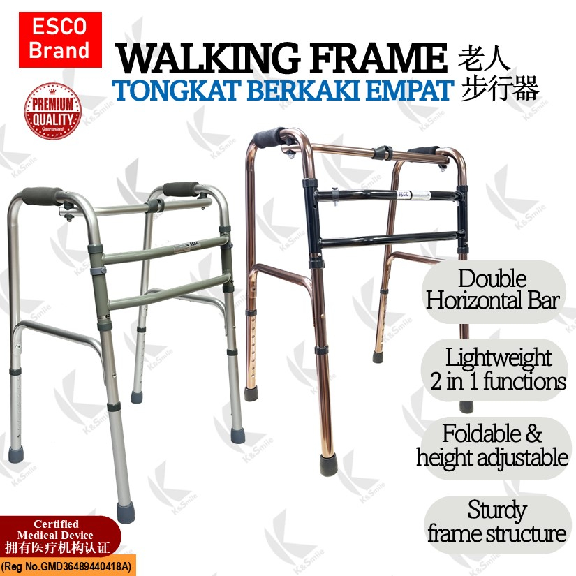 Esco Walking Frame/Reciprocal Walker/Tongkat Kaki Empat/步行器/老人步行器 ...