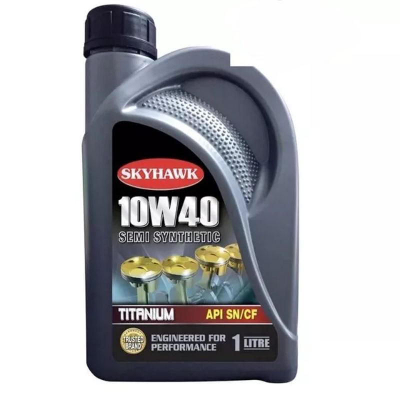 (Ready Stock)SKYHAWK Minyak Engine 10W40 SEMI SYNTHETIC API SN/CF ...